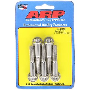 ARP 6132000 Stainless Steel 3/8-16 12-Point Bolts - Pack of 5