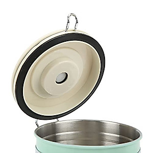 Yctze Coffee Canister, Food Grade Stainless Steel Canister Airtight Coffee Bean Container with Scoop Date Wheel for Tea Nuts Beans Tea Flour Oatmeal (1.2L)