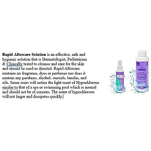 Claire’s 3-Week Rapid Piercing Aftercare Solution for New Piercings - Nose and Ear Piercing Cleaner Treatment, Piercing Bump Cleaning Wash - 8.5 Fl Oz