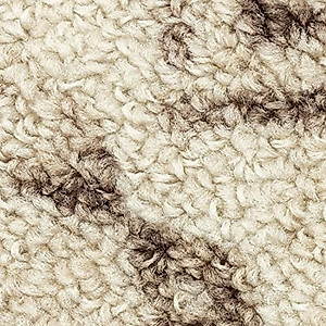 Maples Rugs Alessia Moroccan Trellis Kitchen Rugs Non Skid Accent Area Carpet [Made in USA], Neutral, 2'6" x 3'10"
