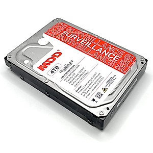 MDD (MDD4TSATA6472DVR) 4TB 7200RPM 64MB Cache SATA 6.0Gb/s 3.5inch Internal Surveillance Hard Drive (Renewed)