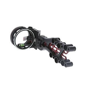TRUGLO Carbon Hybrid 5-Pin Durable Ultra-Lightweight Carbon / Aluminum Archery Bow Sight with Large Circular Field of View - for Right & Left-Handed Shooters - Standard Adjustment