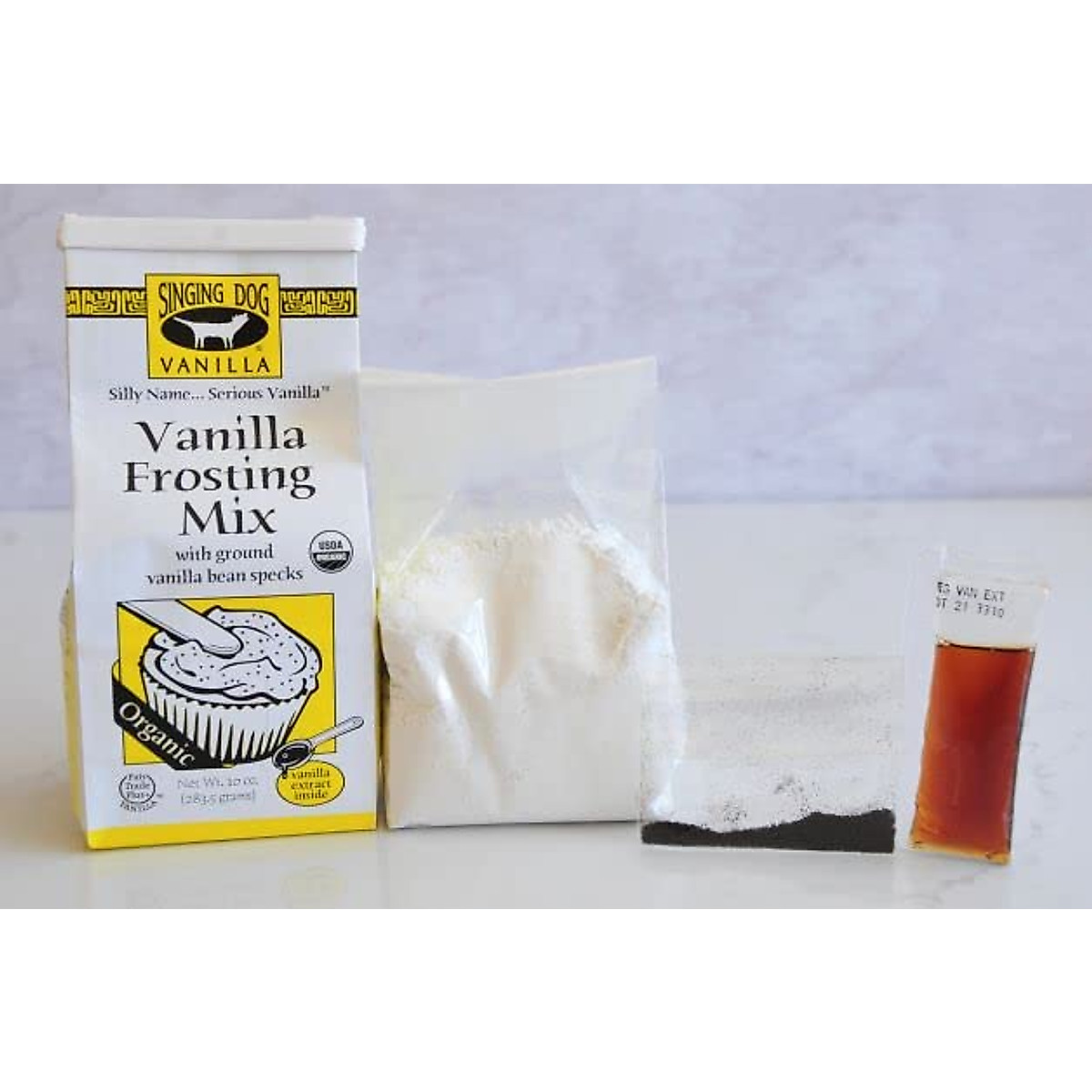 Singing Dog Vanilla Organic Vanilla Frosting Mix (3-Pack)