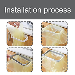 Trash Bag Holder Hanging Garbage Bag, Holder Panda Shape Garbage Bags, Storage Rack for Kitchen Cabinet Bedroom Sink