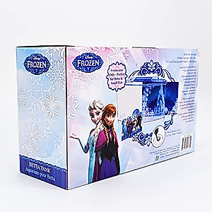 Officially Licensed Disney's Frozen Themed Betta Tank from Penn Plax: Perfect for Betta Fish, This Small Tank is Perfect for Fans of Frozen! Small 0.7 Gallon Tank (FZR108), Blue
