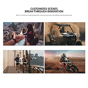 FeiyuTech Pocket 2S Wearable Action Camera Handle 3-axis Stabilizer Gimbal Integrated Magnetic Body with 4K Video, Mic, 130° Wide Angle for YouTube TikTok Vlog