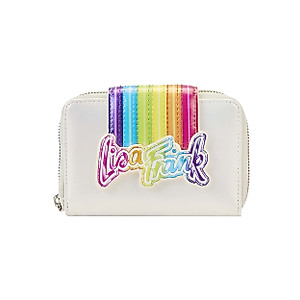 Loungefly Lisa Frank Rainbow Logo Zip Around Wallet