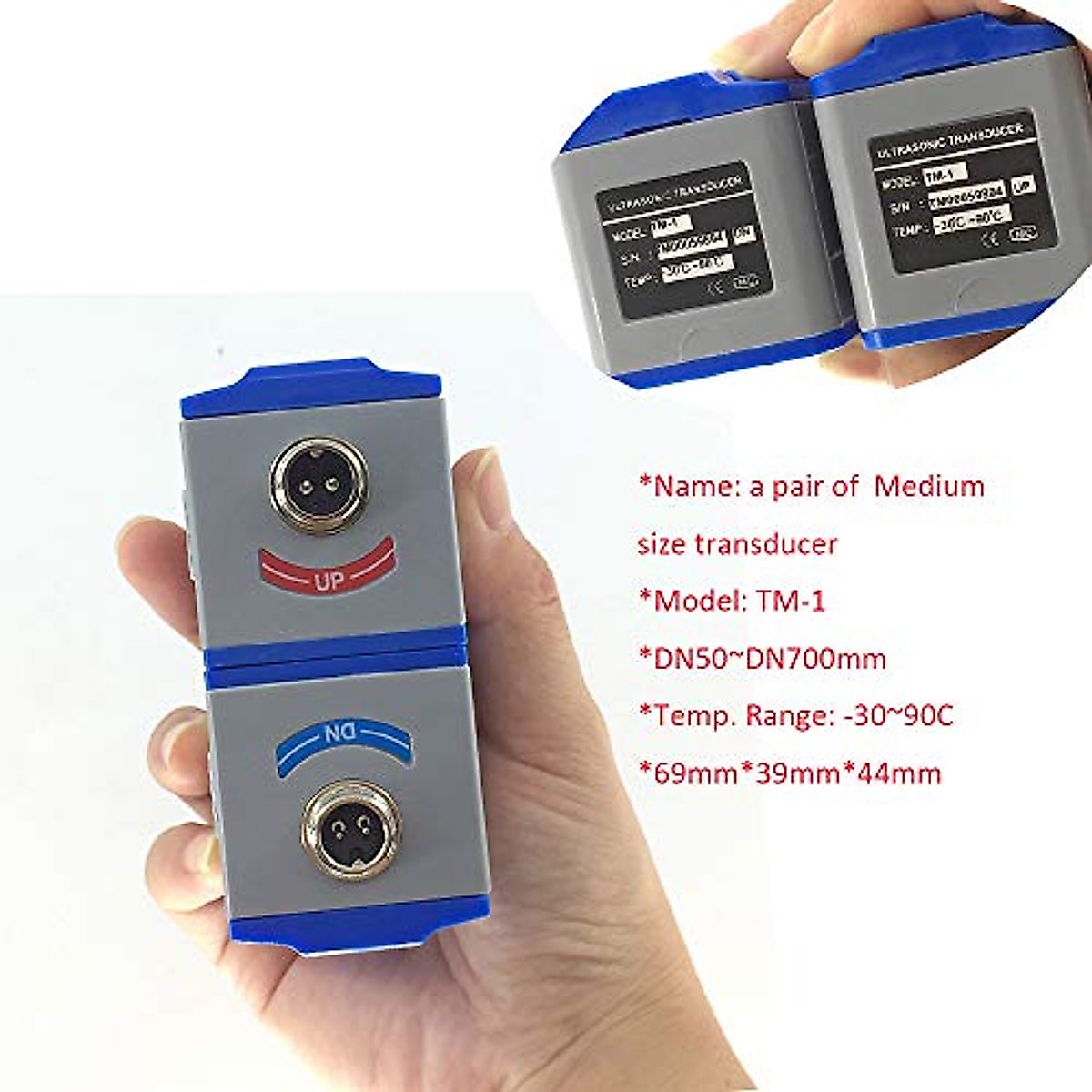 HFBTE TUF-2000B DN25~6000mm Ultrasonic Flow Meter Flowmeter with TS-2 TM-1 TL-1 3 Size Transducer