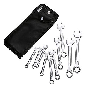 JENLEY Hand Tools Wrenches Standard 12 Point SAE Combination Set 10-Piece