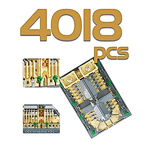 NeoLeo Micro Block Architecture Model Notre Dame de Paris French, Challenge for Adults Children, Cathedral Architecture Church Building Model Kits, 4018 Pieces