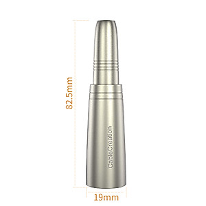 CableCreation [5-PACK] XLR 3 Pin Male to 1/4" 6.35mm Female Jack Socket Audio Adapter, Silver