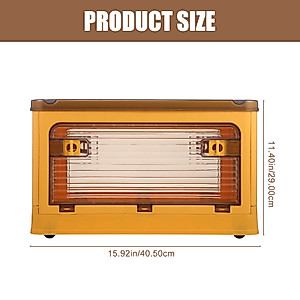 Cabilock Box Folding Storage Box Stackable Plastic Storage bin Plastic Under Bed Storage Folding Plastic Containers Desk containers Storage Bins for Clothes Office Books Shoe pp