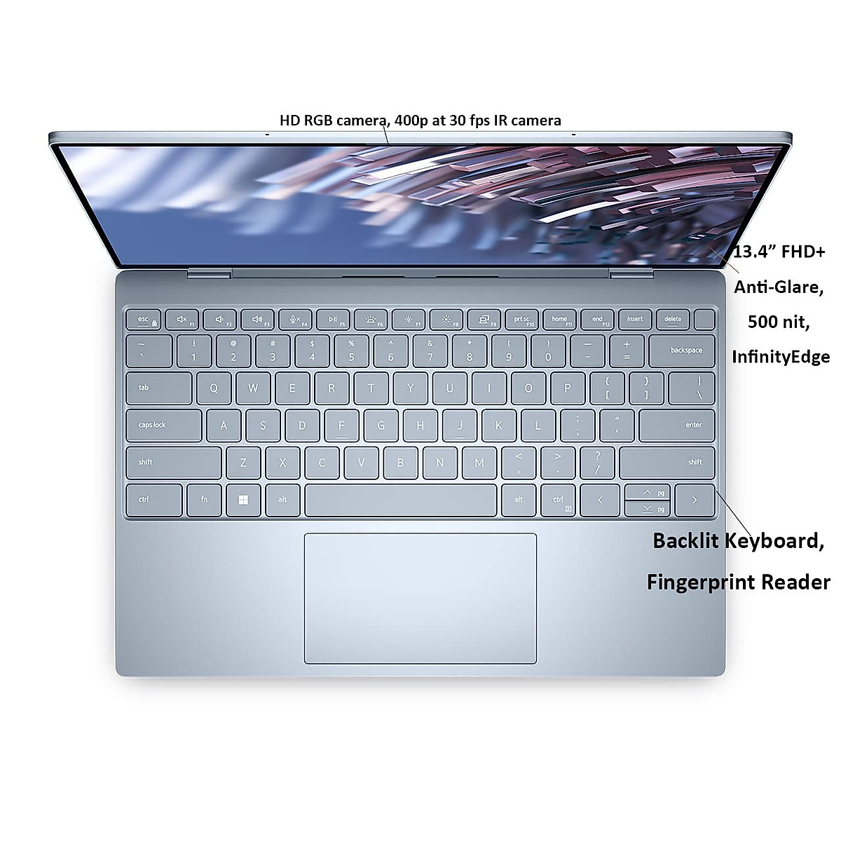 Dell XPS 13 Plus 9320 13.4" 4K OLED Touchscreen (Intel 12-Core i7-1260P, 16GB LPDDR5 RAM, 1TB SSD) Thin & Light Business Laptop, Thunderbolt 4, Webcam, Backlit KB, Fingerprint, Wi-Fi 6E, Win 11 Pro