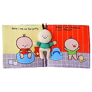 Xiaoyu Soft Books for Newborn Babies, Soft Activity Baby Book, Educational Toy for Boy & Girl, Touch and Feel Activity, Bedtime Story, Potty