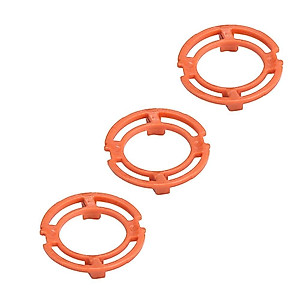 Cinnyi 3PCS Shaver Razor Retaining Lock-Ring Orange Blade Retaining Rings for Norelco Series 7000 9000 RQ12 Models