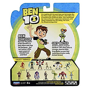 Ben 10 Ben & Grey Matter Action Figure, 48 months to 1200 months