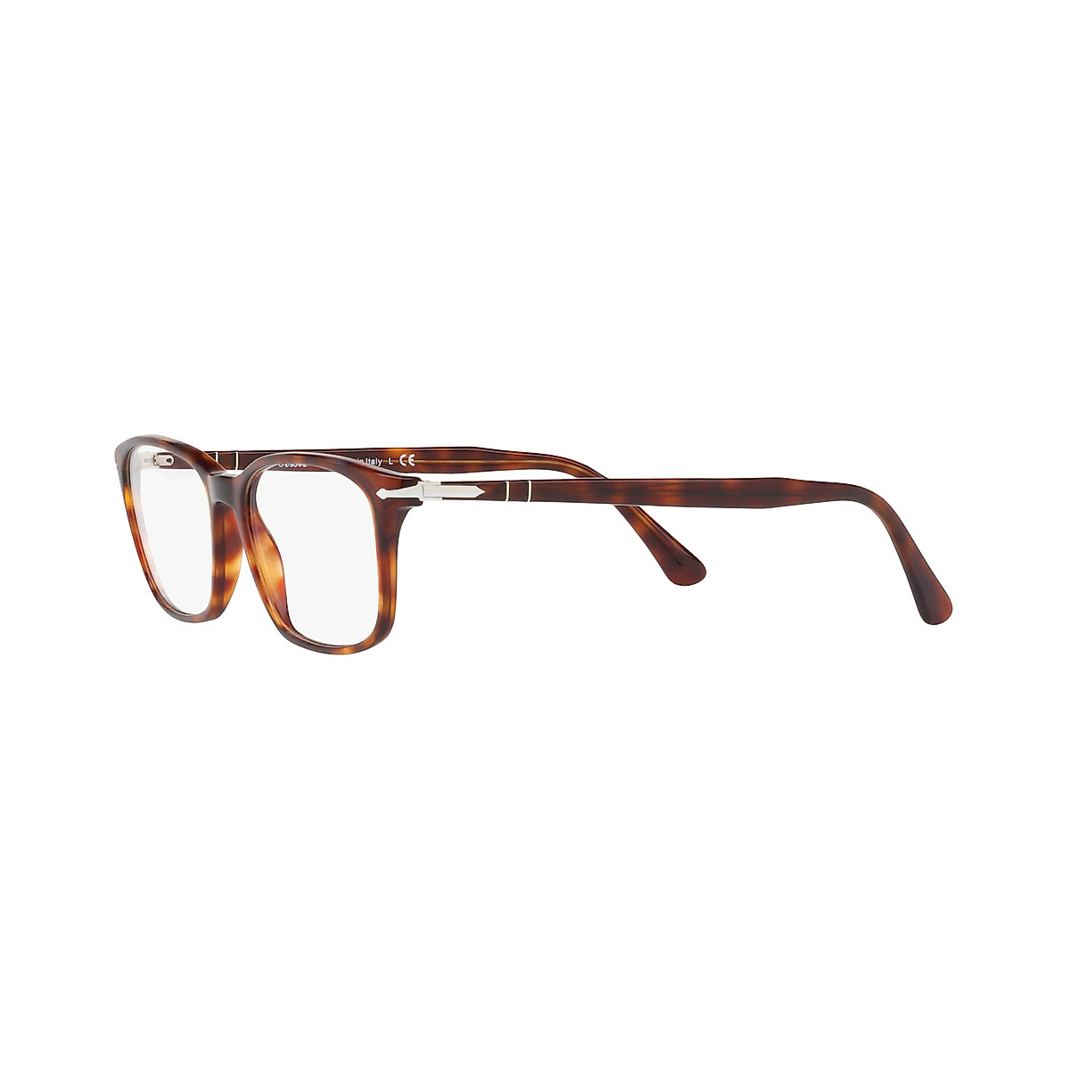 Persol PO3189V Rectangular Prescription Eyewear Frames, Havana/Demo Lens, 53 mm