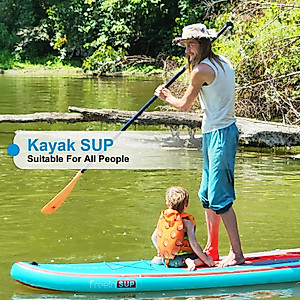 Freein SUP Inflatable Stand Up Paddle Board with Kayak Seat,Paddle Boards for Adults, Accessories sup Pump Adaptor,sup Kayak Paddle（Auqa,10'6"