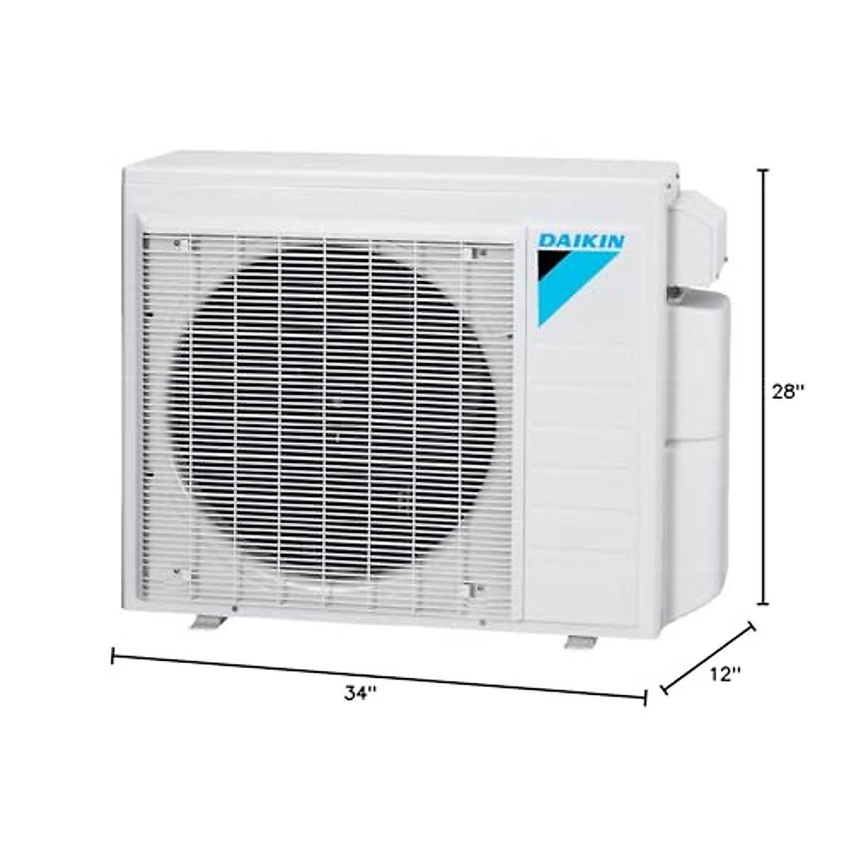 Daikin 2-Zone (2MXS18W) Ductless Mini-Split A/C Heat Pump System w/Maxwell 16 ft. Installation Kit and Wall Mounting Bracket (9K+9K)