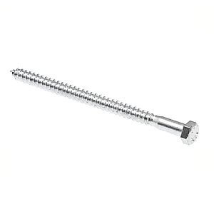 Prime-Line 9056560 Hex Lag Screws, 3/8 In. X 6 In., A307 Grade A Zinc Plated Steel (15 Pack)