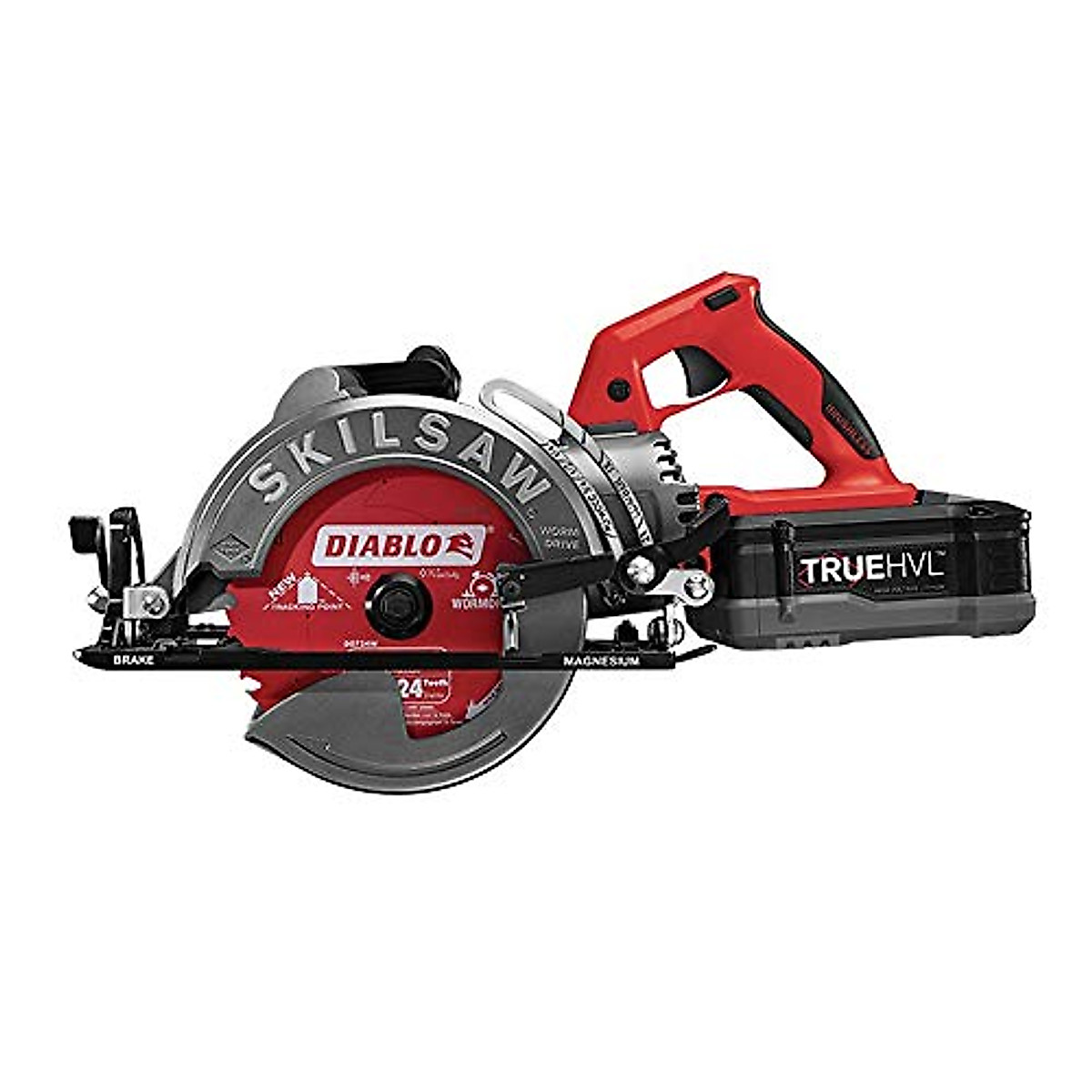 SKIL 7-1/4 IN. TRUEHVL Cordless Worm Drive SKILSAW with TRUEHVL Battery, Diablo Blade-SPTH77M-12