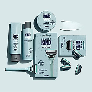 Gillette Planet Kind 5-Blade Razor Kit 1 Handle + 2 Cartridges