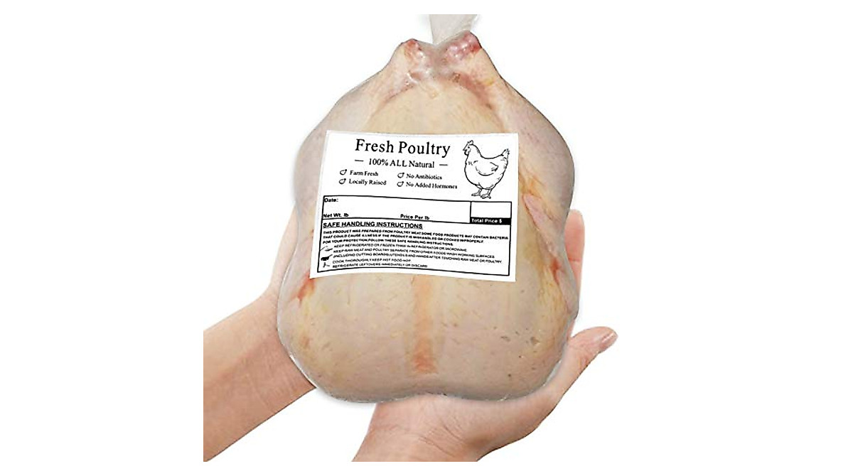 Poultry Freezer Labels - 50 Pcs for Safe Handling