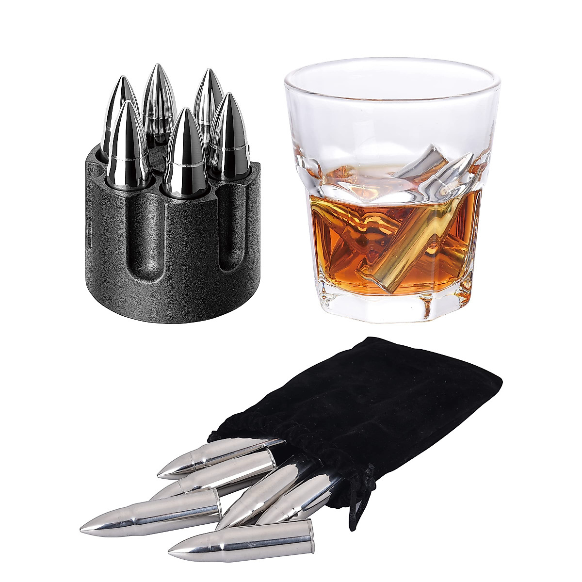 Whiskey Stones with Funny Socks, Unique Gifts for Men Husband Father Dad Boyfriend Guys Grandpa, Mens Gift Ideas, Cool Gadgets for Men Brother Him,Mens Stocking Stuffers 2023,Cool Stuff