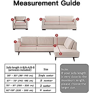 IMYOGI High Stretch Sofa Covers High Stretch Couch Covers L Shape Soft Durable Sofa Slipcovers Solid Color Sectional Machine Washable Furniture Protector for Kids & Pets -Blue-4 Seater+4 Seater