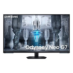 SAMSUNG 43" Odyssey Neo G7 Series 4K UHD Smart Gaming Monitor, 144Hz, 1ms, VESA Display HDR600, Quantum Matrix Technology, AMD FreeSync Premium Pro, LS43CG702NNXZA, 2023, Black