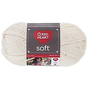 RED HEART Soft Yarn, Off-White