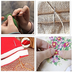 Tapestry Needles Five Sizes 14, 16, 18, 20, 24 - Large Eye Blunt Needles 25 Pcs for Cross Stich and More