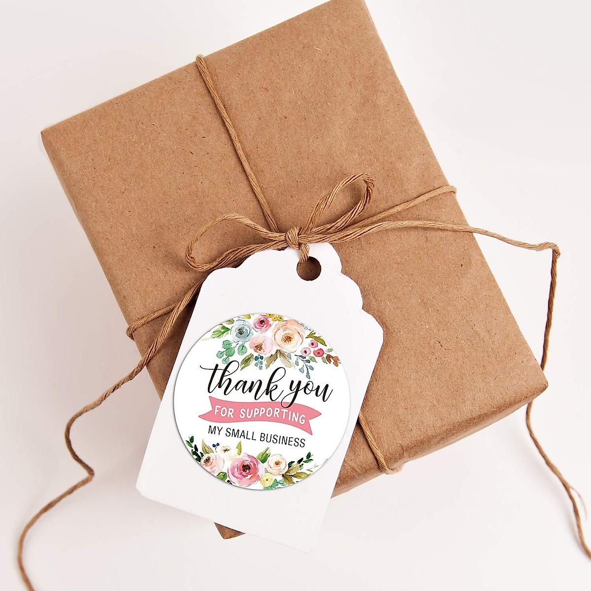 500 Thank You for Supporting My Business Label, Thank You for Your Business Stickers, 1.4inch Thank You for Your Order Stickers for Bakeries, Handmade Goods & Small Business Owners.