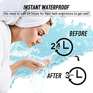 EMEDA Lash Bonder for Eyelash Extensions, Not Adhesive, Glue Accelerator for lash Extensions, Sealer Adhesive, Speed up Drying Time,Add Glue Elasticity,Lock in Fume(15ml Super Bonder Sealant)