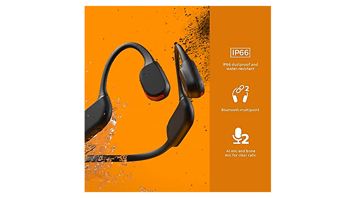 Philips GO A7607 Open-Ear Bone Conduction Headphones – Waterproof ...