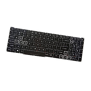Garende Laptop Replacement Keyboard Repair us English Layout with Backlight for 300 PH315-52 5C1 Professional Durable High Performance, White