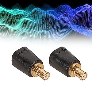 A2DC to 0.78mm 2 Pin Adapter, Lossless Sound, Professional Male to Female Headphone Connector for Audio Technica CKS1100 E40 E70 LS200 LS300 LS400 CKR90 CKR100 LS50 (Black)