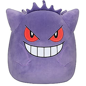 Squishmallows Pokemon 14-Inch Gengar Plush - Add Gengar to Your Squad, Ultrasoft Stuffed Animal Large Plush, Official Kelly Toy Plush