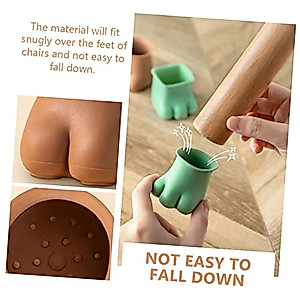 ibasenice 8pcs Silicone Table and Chair Foot Cover Cat Furniture Protector Desk Riser Couch Risers Anti- Slip Chair Leg Caps Sofa Lifters Chair Feet Covers Chair Feet Silicone Covers Small