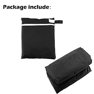 BOSKING Patio Furniture Covers 87"(Left) x112(Right) L-Shaped Sectional Garden Sofa Cover 420D Heavy Duty Waterproof Dustproof Furniture Protection Corner Sofa Cover for Outdoor Indoor Veranda Black