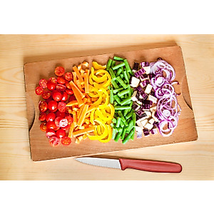 Cutlery-Pro Serrated Paring Knives, NSF, German Steel Alloy X50CrMov15, Set of 2