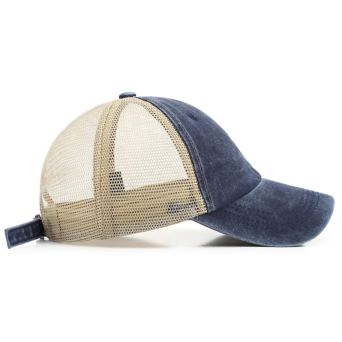 3 Packs Vintage Washed Cotton Distressed Mesh Cap Baseball Cap Golf Suitable for Men and Women