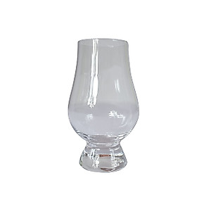 Bourbon Barrel Stave Flight Board with Four Glencairn Glasses