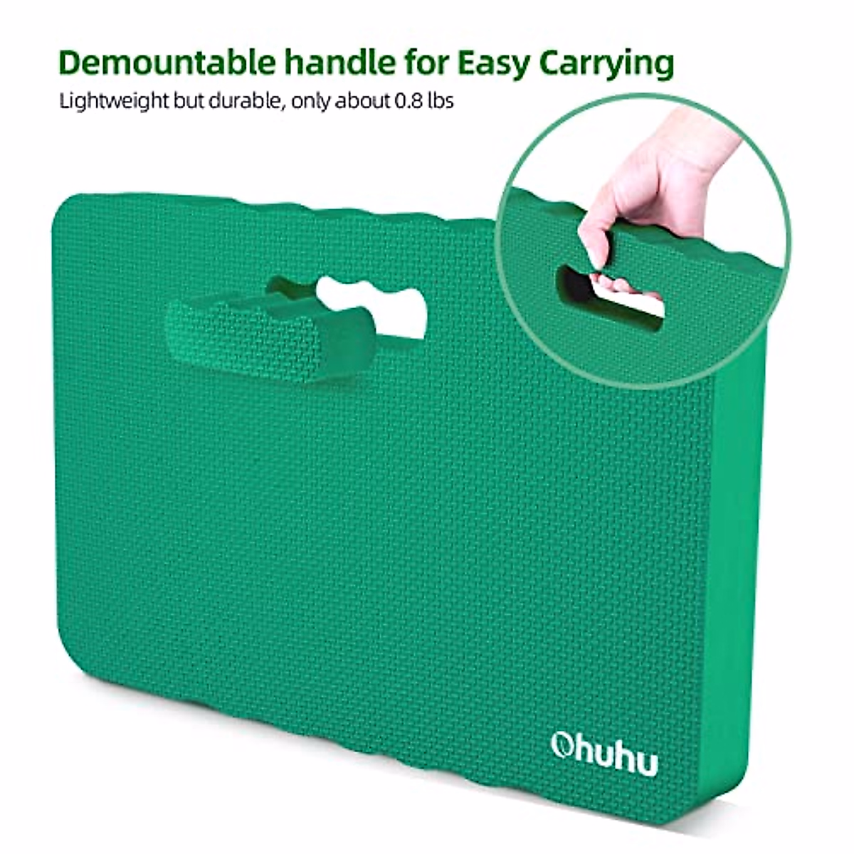 Ohuhu Premium Thick Kneeling Pad, 2-Pack Large Comfortable Gardening Knee Mat with 2 Different Surfaces, Extra Thick Knee Cushion Kneeler for Gardening, Work, Baby Bath, Exercise, 17 x 11 x 1.5 Inch