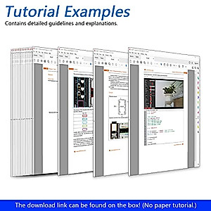 FREENOVE Basic Starter Kit for ESP32-WROVER (Included) (Compatible with Arduino IDE), Onboard Camera Wireless, Python C, 412-Page Detailed Tutorial, 141 Items, 61 Projects