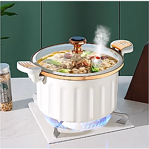 Non-stick Enamel Micro Pressure Cooker，2023 New 8L Multifunctional Time Saving Non Stick Stockpot,Pressure Cooker Soup Stew Pot Enamel Soup Pot for Kitchen (Blue)
