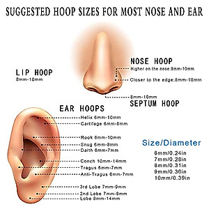 Small Silver Unisex Cartilage Hoop Earrings,316L Surgical Stainess Steel Huggie Hoop Earrings for Helix Tragus Cartilge Lobes Hinged Sleeper Earrings for Men Women(9mm, Silver)