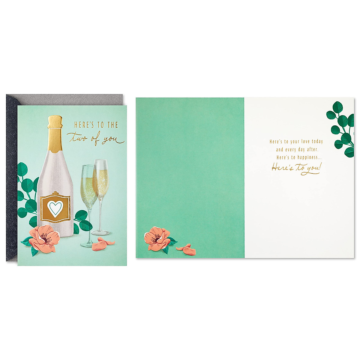 Hallmark Wedding Cards, Bridal Shower Cards, Engagement Cards Assortment, Yay Love (Pack of 3 Cards with Envelopes)