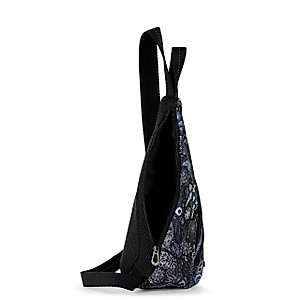 Sakroots Women's Go Sling Backpack in Nylon Eco Twill, Midnight Seascape, One Size