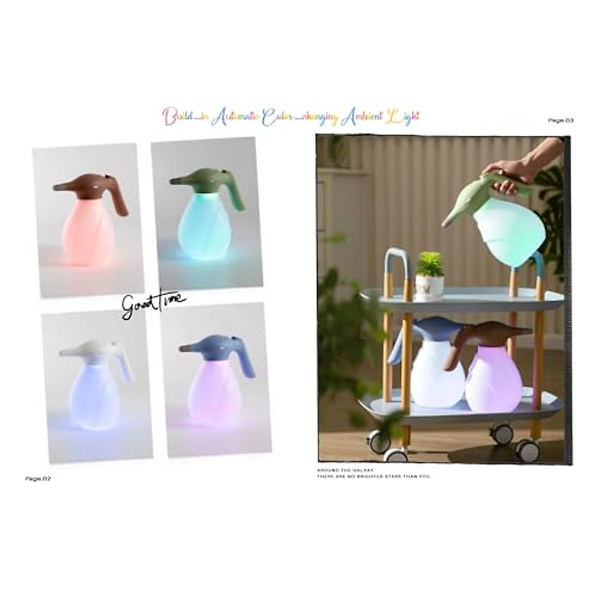 SHAELPII 0.5 Gallon Electric Spray Bottle Battery Plant Mister Automatic Sprayer Continuous Powered Pump Water Can Garden Weed Indoor/Outdoor Lawn Portable Adjustable Nozzle Clean Fertilizer (Green)